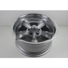 Felg 9x17 American silver med blank kant 5x114.3(4,5") - BCB.no